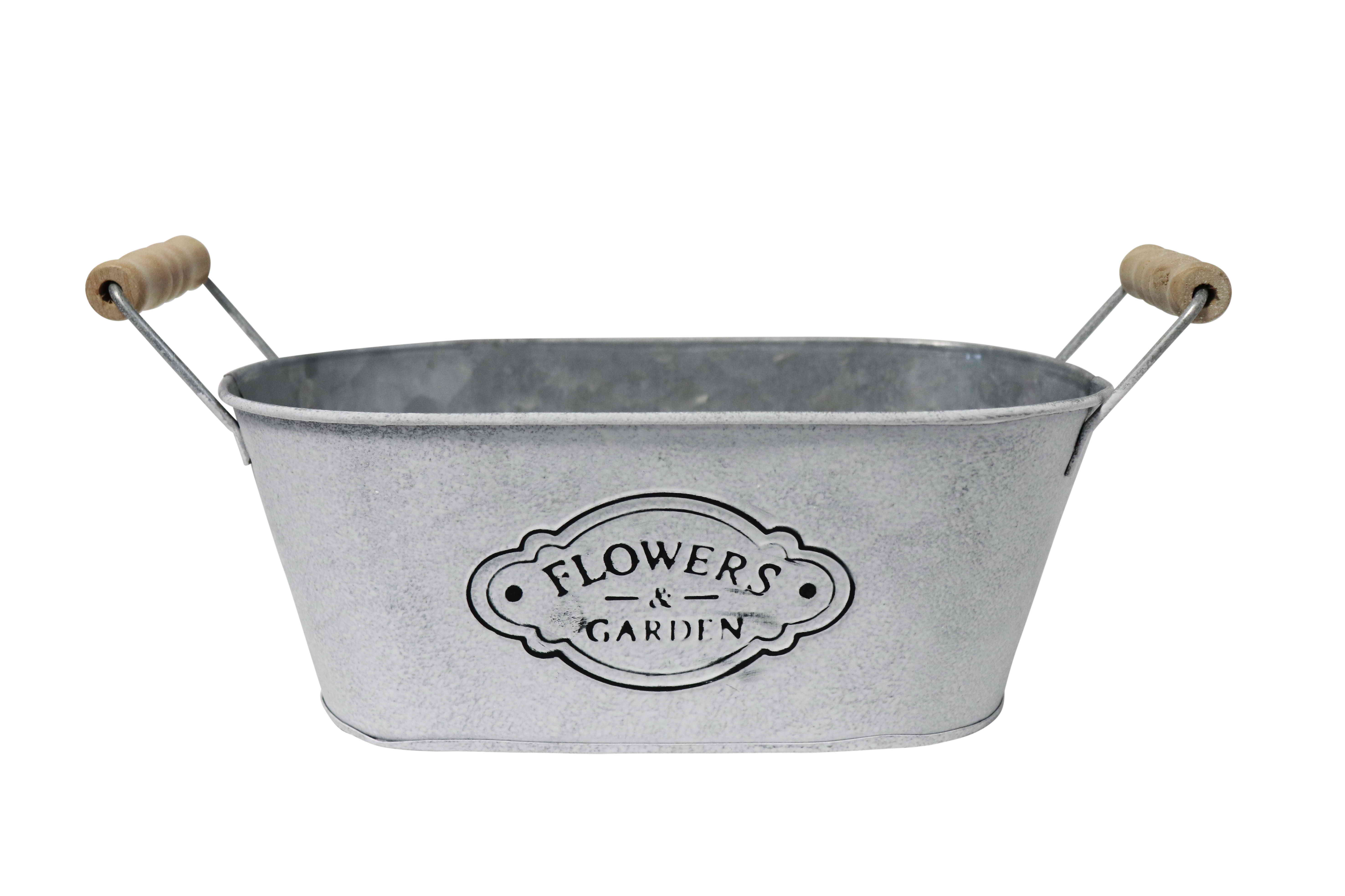 Jardiniere Flower&Garden 27 cm | Zink | Metall | Warengruppen ...