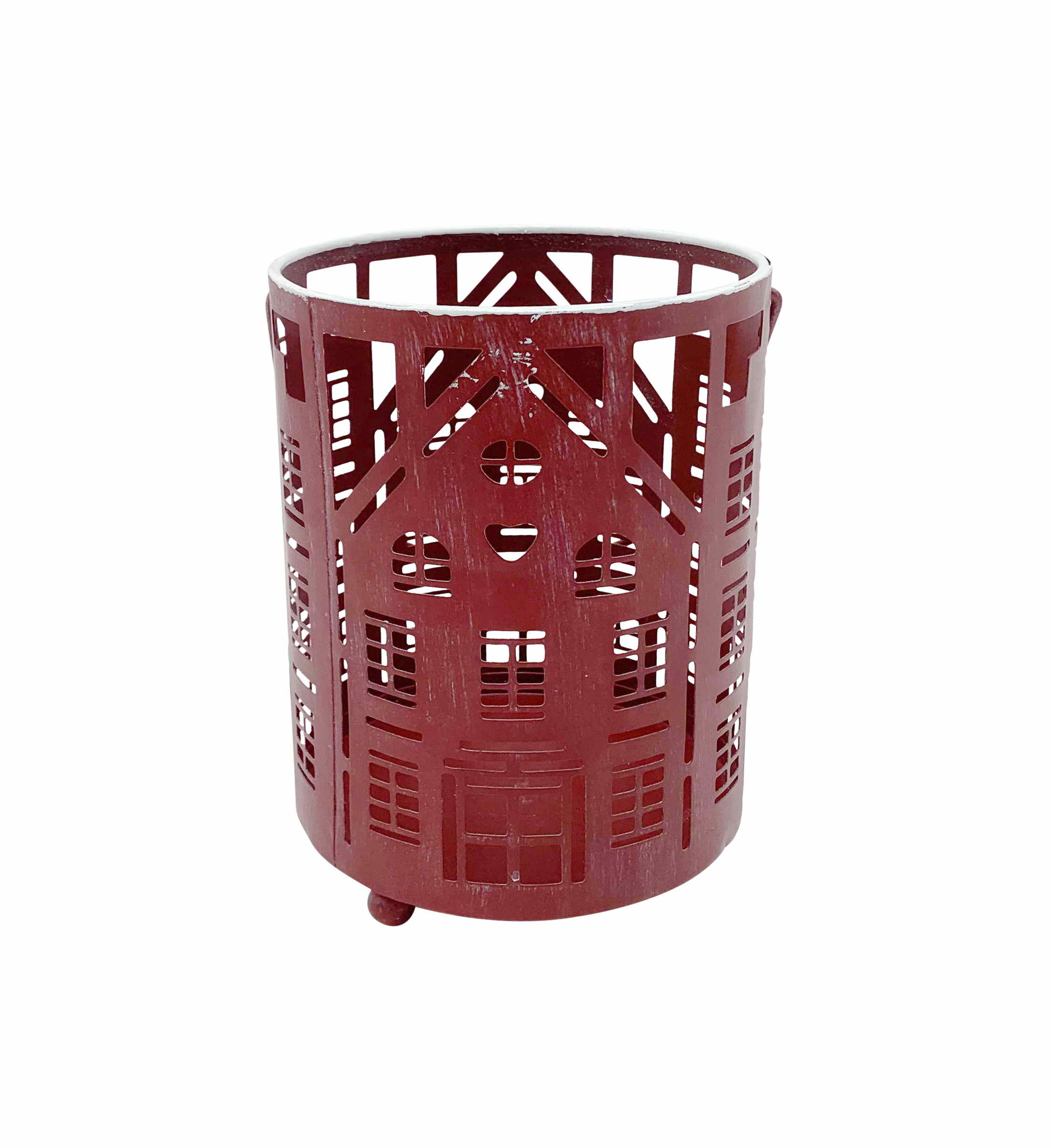 Metall-Windlicht Häuser 20 cm | Rote Harmony | Weihnachten 2025 ...
